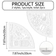 Acrylic Tie Dye Stencils Reusable Art Painting Template Fan Shaped ...