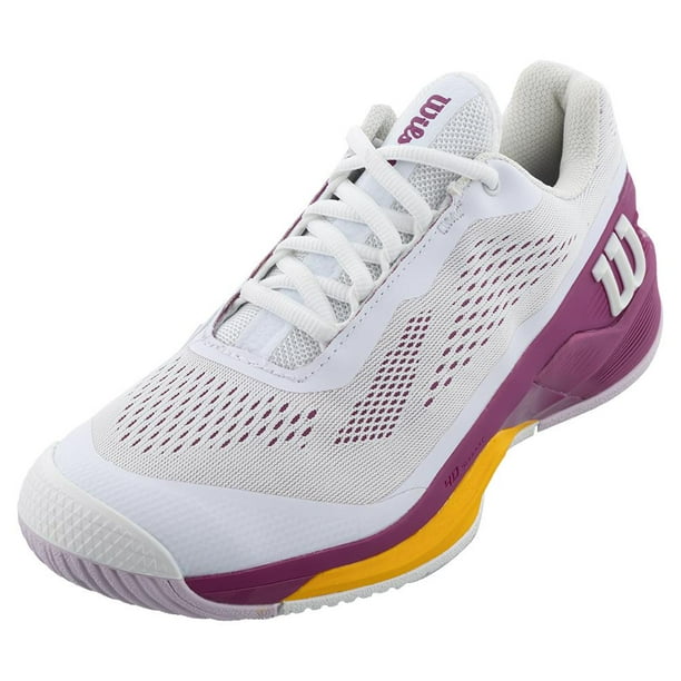 Wilson Women`s Rush Pro 4.0 Tennis Shoes White and Baton Rouge ( 7 ...