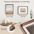 11x14 Picture Frame, Sourced Walnut Wood Photo Frames with HD Tempered ...