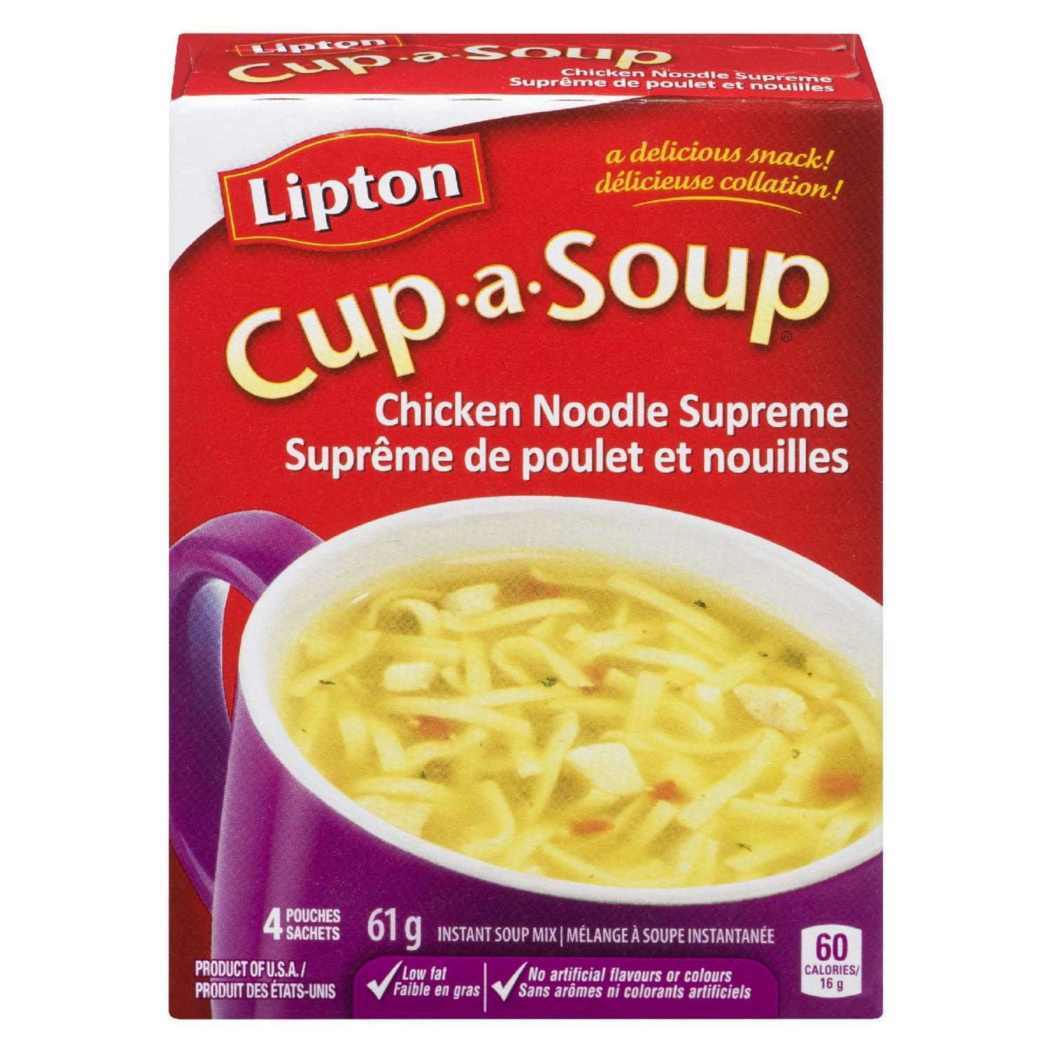 Lipton Cup-a-Soup Suprême de Poulet et Nouilles Mélange à Soupe ...
