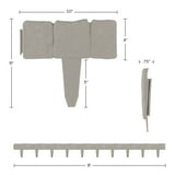 Pure Garden 10-Piece Interlocking Garden Edging for Landscaping (Putty ...