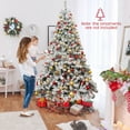 Gymax 8ft Pre-Lit Quick-Assembly Artificial Christmas Tree with Hinged Design - Walmart.com