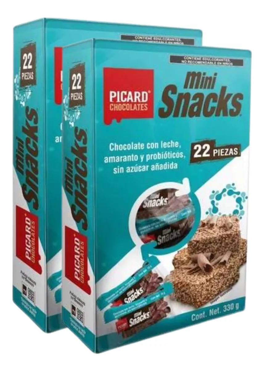Mini Snacks Amaranto y Chocolate Picard 2 Pack 330g c/u | Walmart en línea