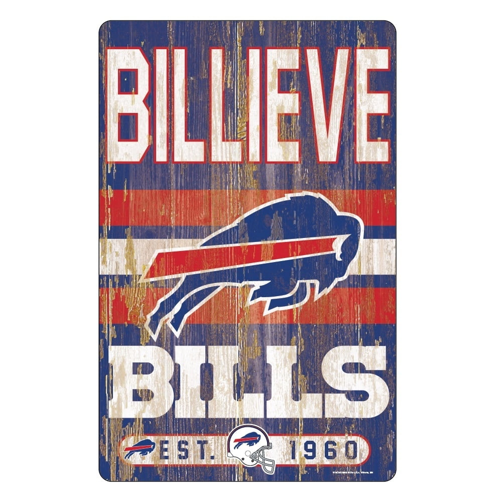 Click here for Wincraft Buffalo Bills Sign 11x17 Wood Slogan Desi... prices