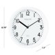 Mainstays Basic Indoor 8.78" White Analog Round Modern Wall Clock ...