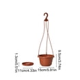 Amketima Hanging Planter Basket Suspended Pot for Flowers, Plastic 5 ...