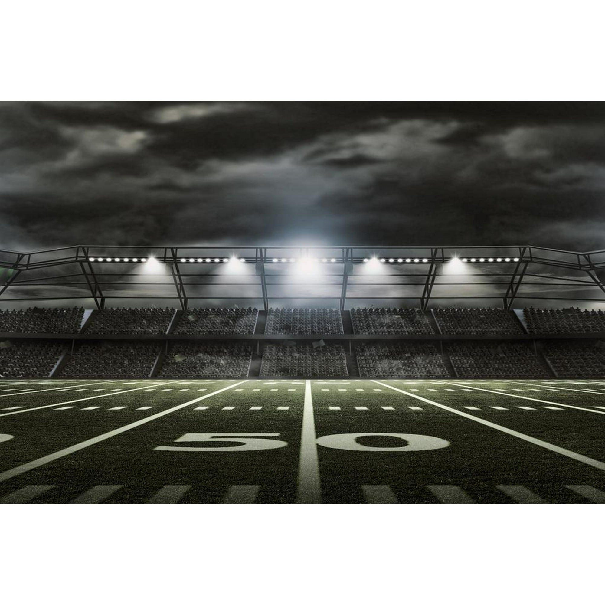 Football Field Graphic Black And White