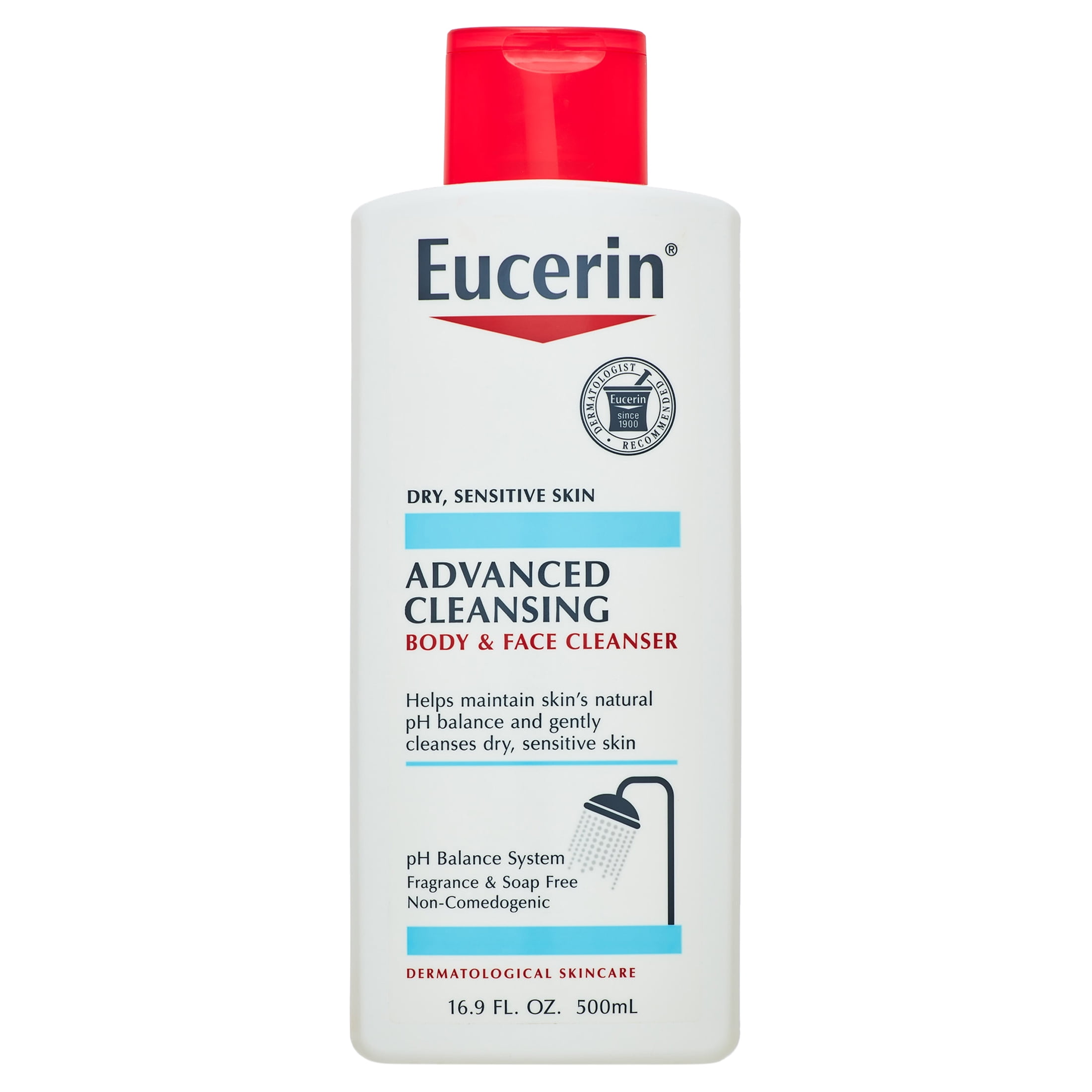 Eucerin Advanced Cleansing Body and Face Cleanser, 16.9 Fl Oz - Walmart.com