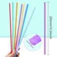 PIPETPET 200 Pcs Individually Packaged Colorful Disposable Extra Long ...
