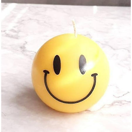 Smiley Face Soy Pillar Candle | Walmart Canada