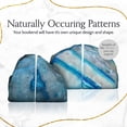 Teal A+ Grade 4 - 6 Lbs Agate Bookends, Decorative Stone for Shelves ...