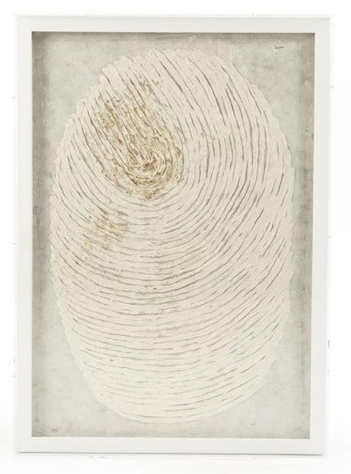 Wall Art Abstract Cream Polished Nickel Paper Wood Linen Glass Velvet ...