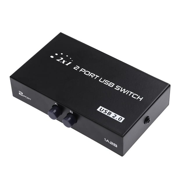1 1A 2B 2 puertos USB 2.0 Sharing Switch Box para 2 computadoras para ...