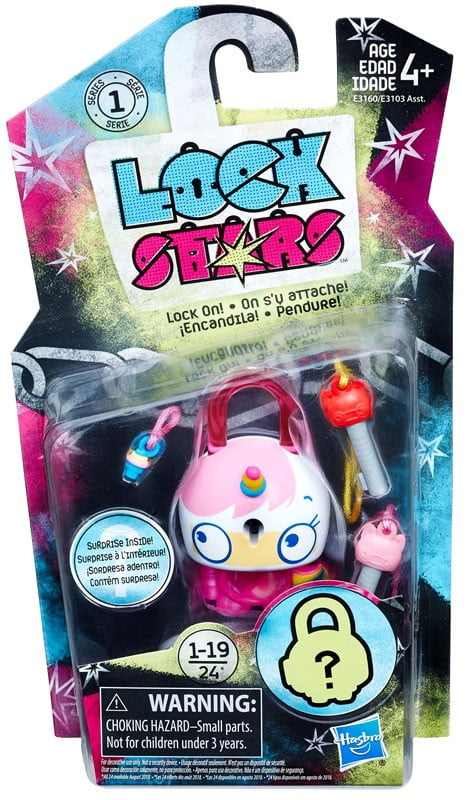 Lock Stars Basic Assortment Pink Cat-Unicorn -- Series 1 - Walmart.com