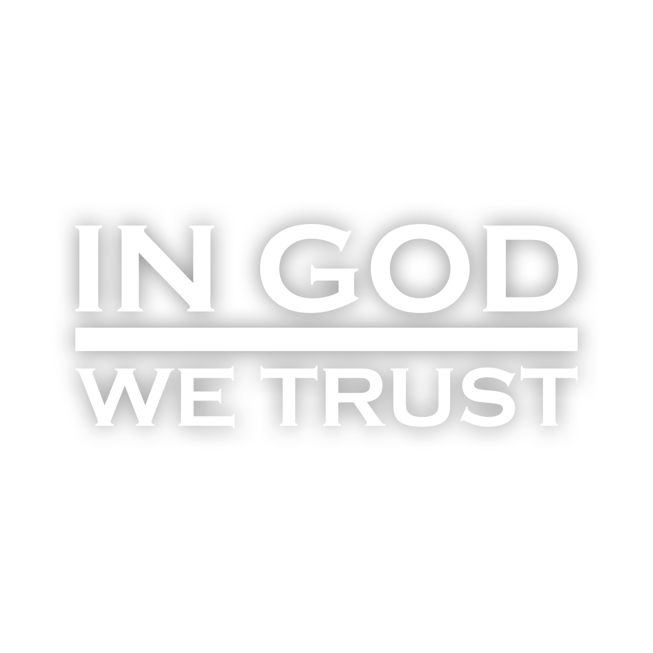 In GOD We Trust Sticker Decal Die Cut - Self Adhesive Vinyl ...