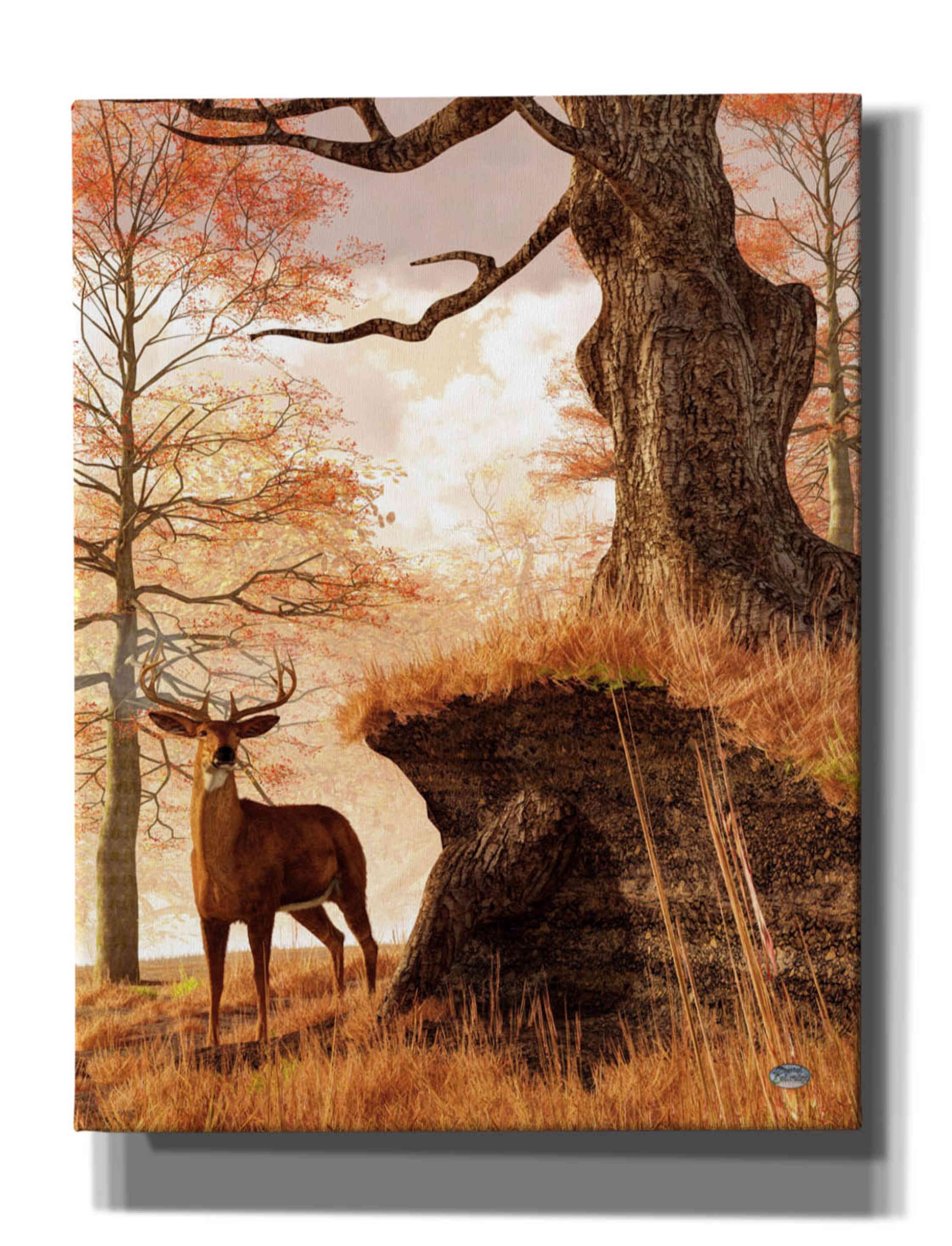 Epic Graffiti 'Autumn Buck' by Daniel Eskridge, Canvas Wall Art, 26"x34 ...