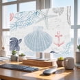 Blue Red Coastal Nautical TV Dust Cover,Stretchable TV Screen Desktop ...