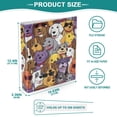 ALAZA Dog Colorful Hardcover 3 Ring Binder 1.5" D-Rings with Interior ...