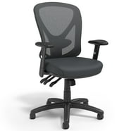 Staples Rutherford Luxura Black Manager Chair, Mid-Back Modern ...