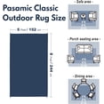 PASAMIC 5x8 ft Outdoor Rug Waterproof, Reversible Plastic Straw Patio ...