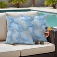 2 Pack Outdoor Waterproof Throw Pillow Covers,Abstract Marble Texture ...