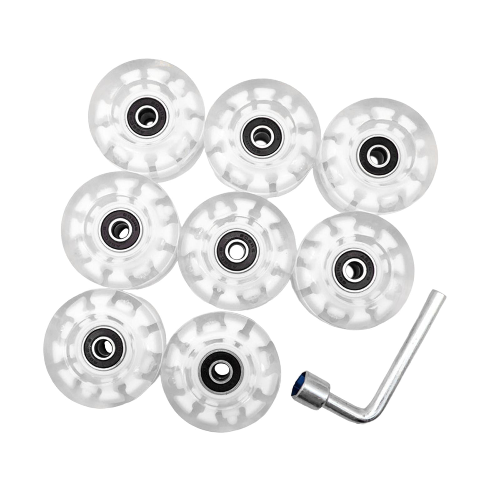 8x Ruedas Luminosas DYNWAVEMX para Monopatín Ruedas Cuádruples Rosa ...