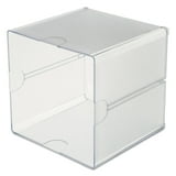 Deflecto Stackable Cube Organizer, 6 X 6 X 6, Clear - Walmart.com