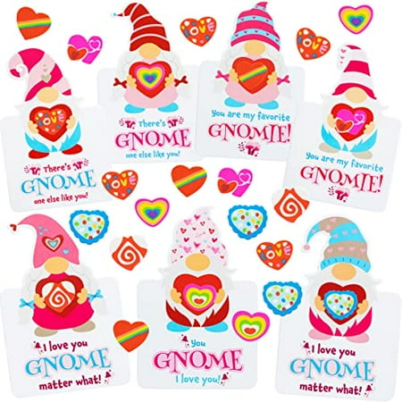 28 Valentines Day Cards for Kids - Gnomes Heart Erasers with Valentine ...