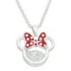 Minnie Mouse April Birthstone Silver Plated Shaker Pendant Necklace, 18 ...