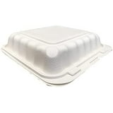 ECOPAX Eco-Friendly Pebble Box Take Out Container, Ivory (150 Pack ...