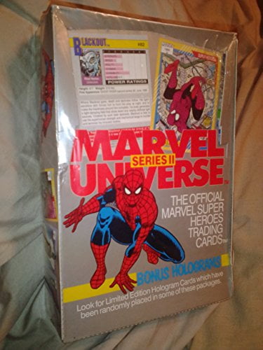 MARVEL UNIVERSE Series II Trading Card Box -36 Factory Sealed Packs ...