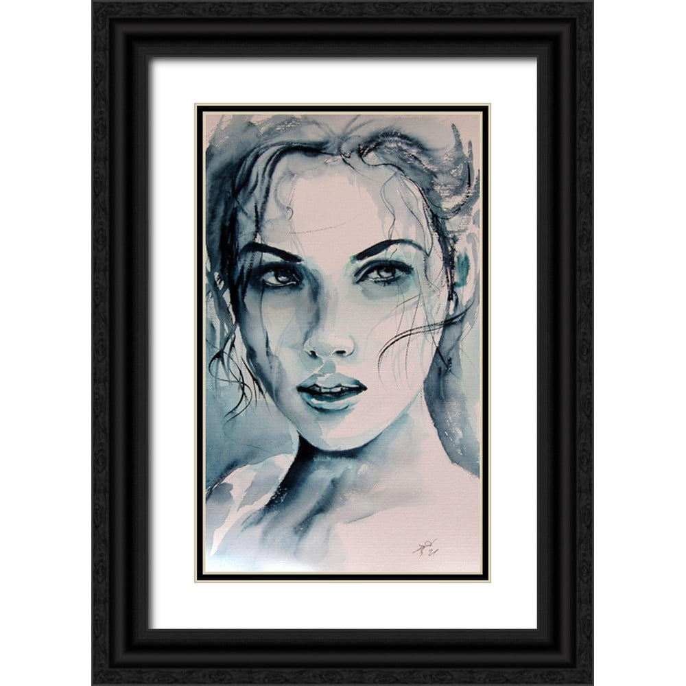 Kovacs Anna Brigite 12x18 Black Ornate Wood Framed With Double Matting