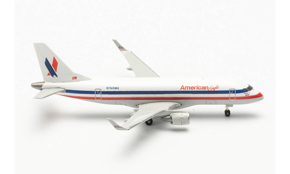 Herpa HE536196 1-500 Scale American Eagle E170 Heritage Livery Model ...