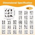 24Pcs PET Plastic Hollow Out Drawing Painting Stencils Templates Mixed ...