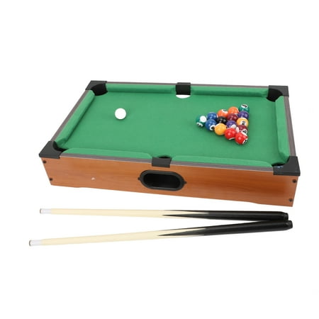 Miniature Pool Table, Multifunction Board Game Mini Pool Table Set Poplar Wood for Children ...