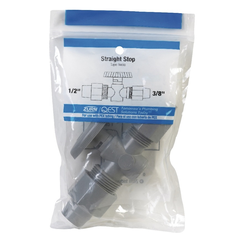 Zurn Qest 1/2 CPVC x 3/8 Plastic Stop Valve - Walmart.com