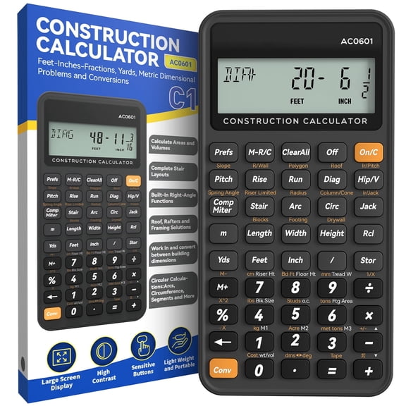 4080 Construction Master Pro Trig Advanced Construction Math Feet-Inch ...