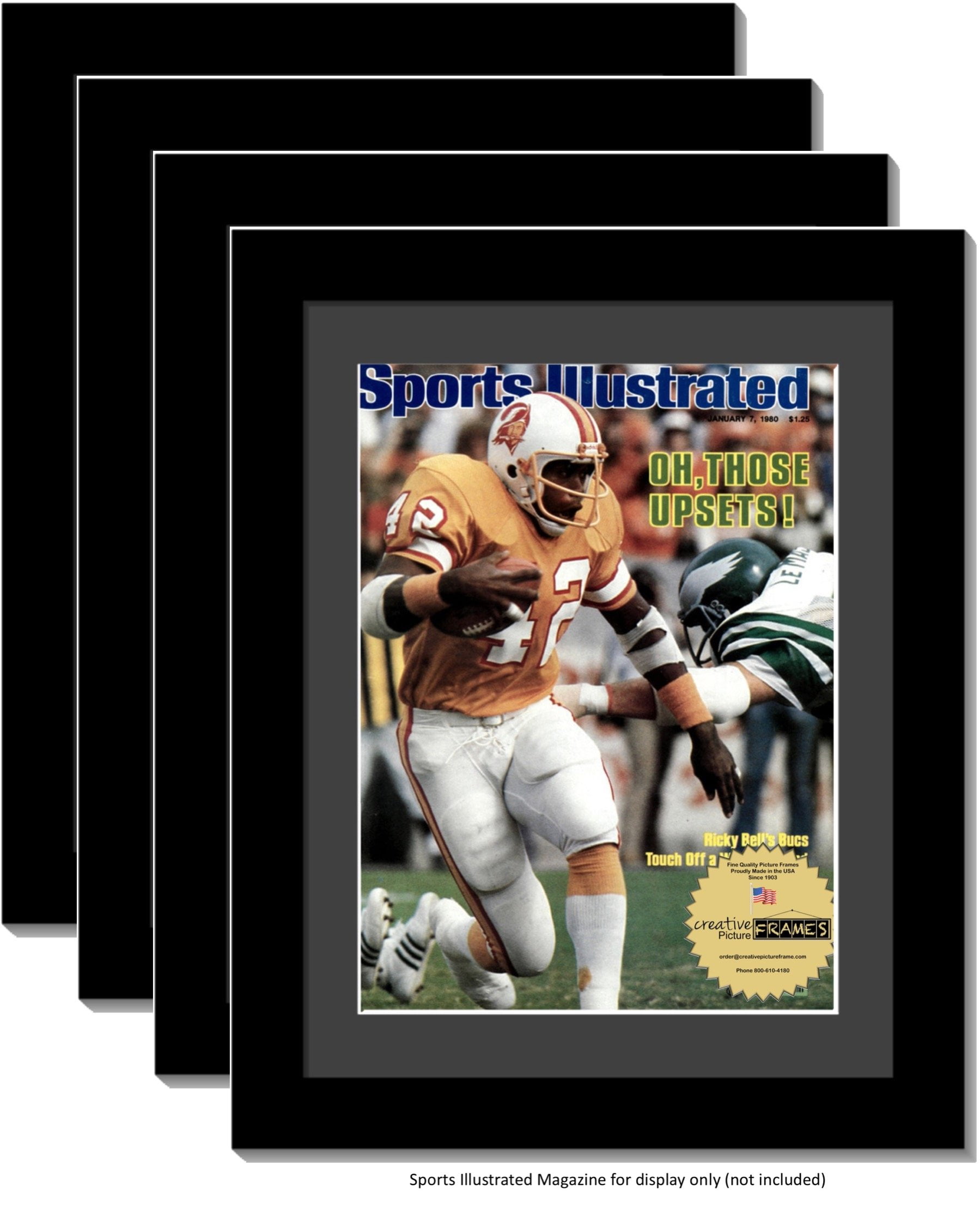 CreativePF Sports Illustrated Frame (Black Mat (Pack of 4), 1990 - 8x10 ...