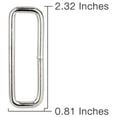 10 - Country Brook Design® 2 inch Heavy Welded Rectangle Rings ...