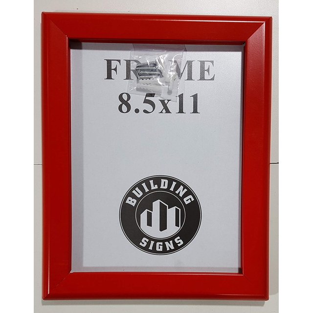 Red Snap Poster Frame heavy duty !!! / Picture Frame / notice frame 8.5 x 11 Front Load Easy ...