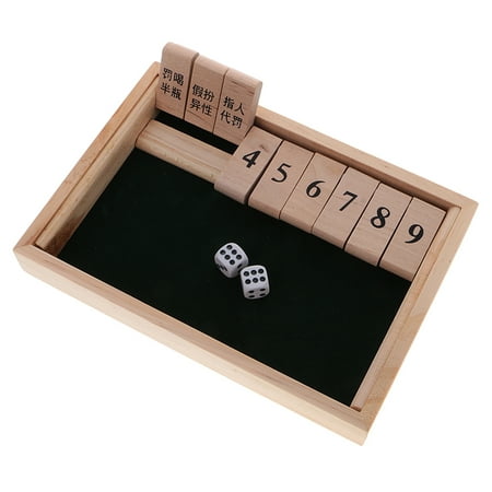 Shut The Box Board Number Drinking Games Family Game DIY | Walmart Canada