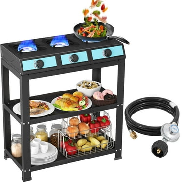 Hothit Portable Propane Stove, 14,300 BTU, Auto Ignition, Stainless ...