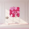 JWQFBC Artificial Rose Wall Panel Easy to Assemble Artificial Floral ...