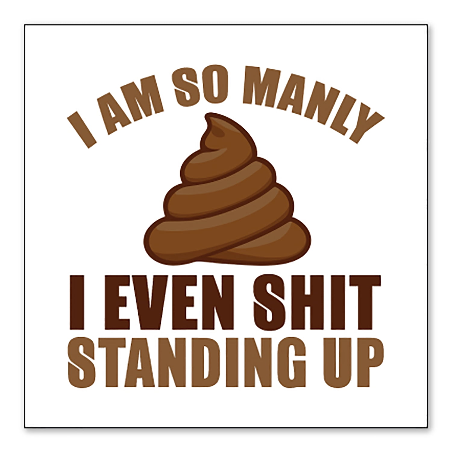 DistinctInk Custom Bumper Sticker - 3" x 3" Decorative Decal - White ...