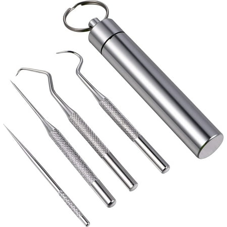Dental Tools, Stainless Steel Teeth Cleaning Tools with Holder Case ...
