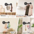 1Set Iron Wall Mounted Hook Hangers Decorative Organizer Rack with ...