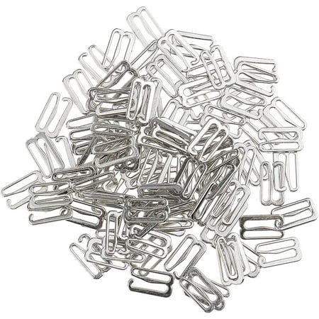 Plannu 100 Pieces Metal Bra Strap Adjustment Adjuster Lingerie Slider ...