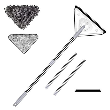 Cleaning Mop Triangular Floor Mop 360 Rotatable Retractable Triangle ...