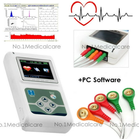 CONTEC 3-Channel 24 Holter Monitor ECG/EKG System Machine,pacemaker ...