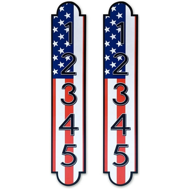 Customized Address Numbers Stickers 2 Pack, Highly Reflective Aluminum ...